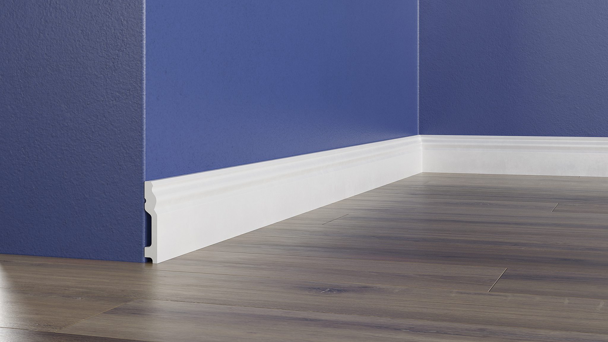 Classic 67mm / 90mm / 120mm Polymer skirting 2.4m - Cornice Warehouse